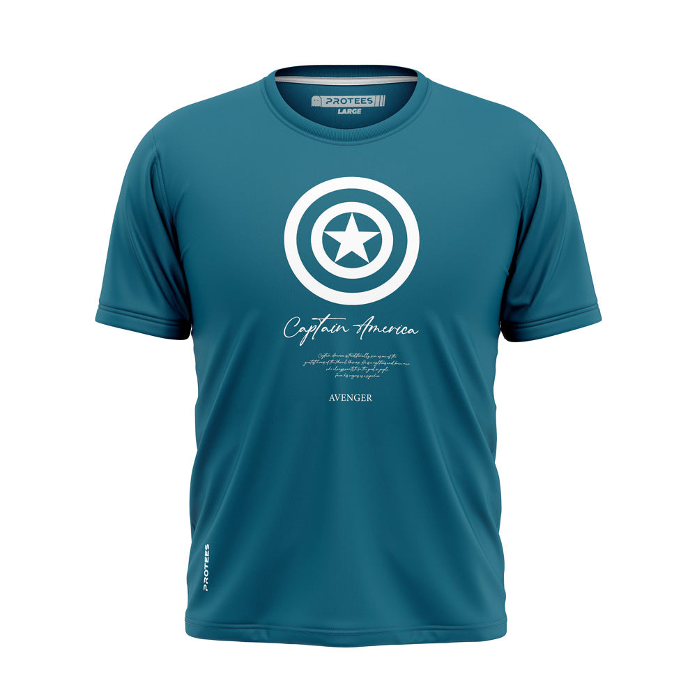 TEAL CAPTAIN AMERICA TEE