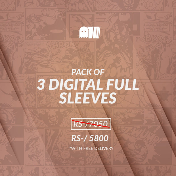 PACK OF 3 DIGITAL FULL SLEEVES